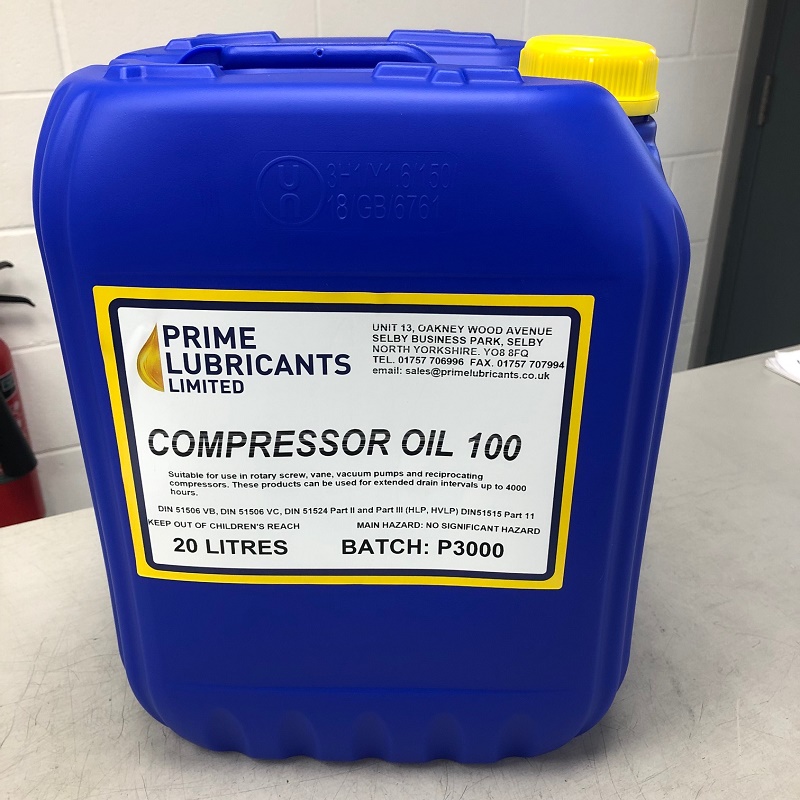 Prime Compressor Oil 100 20 litre
