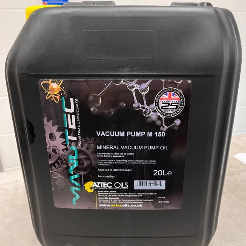 Vacuum pump 150 Mineral based ashless lubricant
